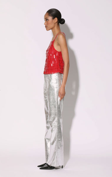 Nora Top, Dashing Red Sequin