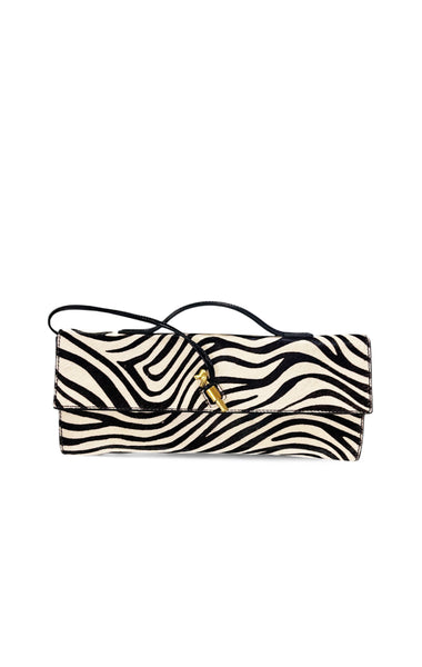 Juliette Clutch, Zebra Calf Hair