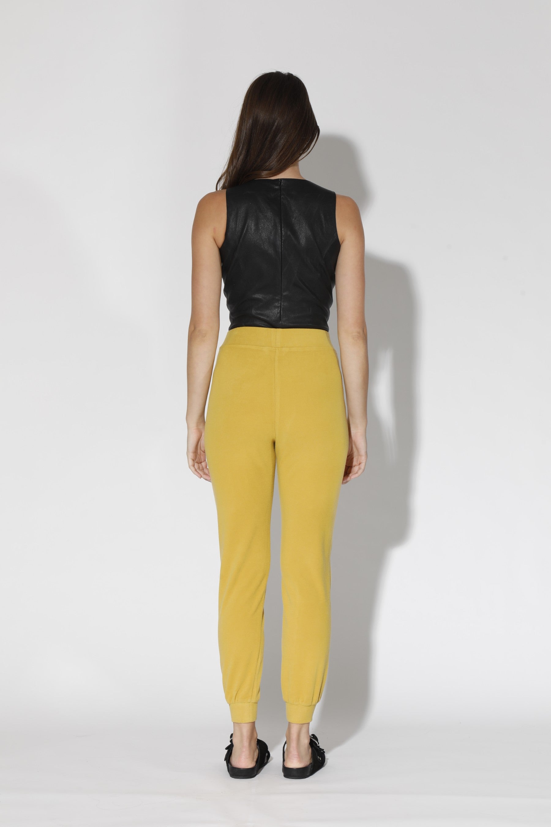 Sonya Bodysuit, Black - Stretch Leather