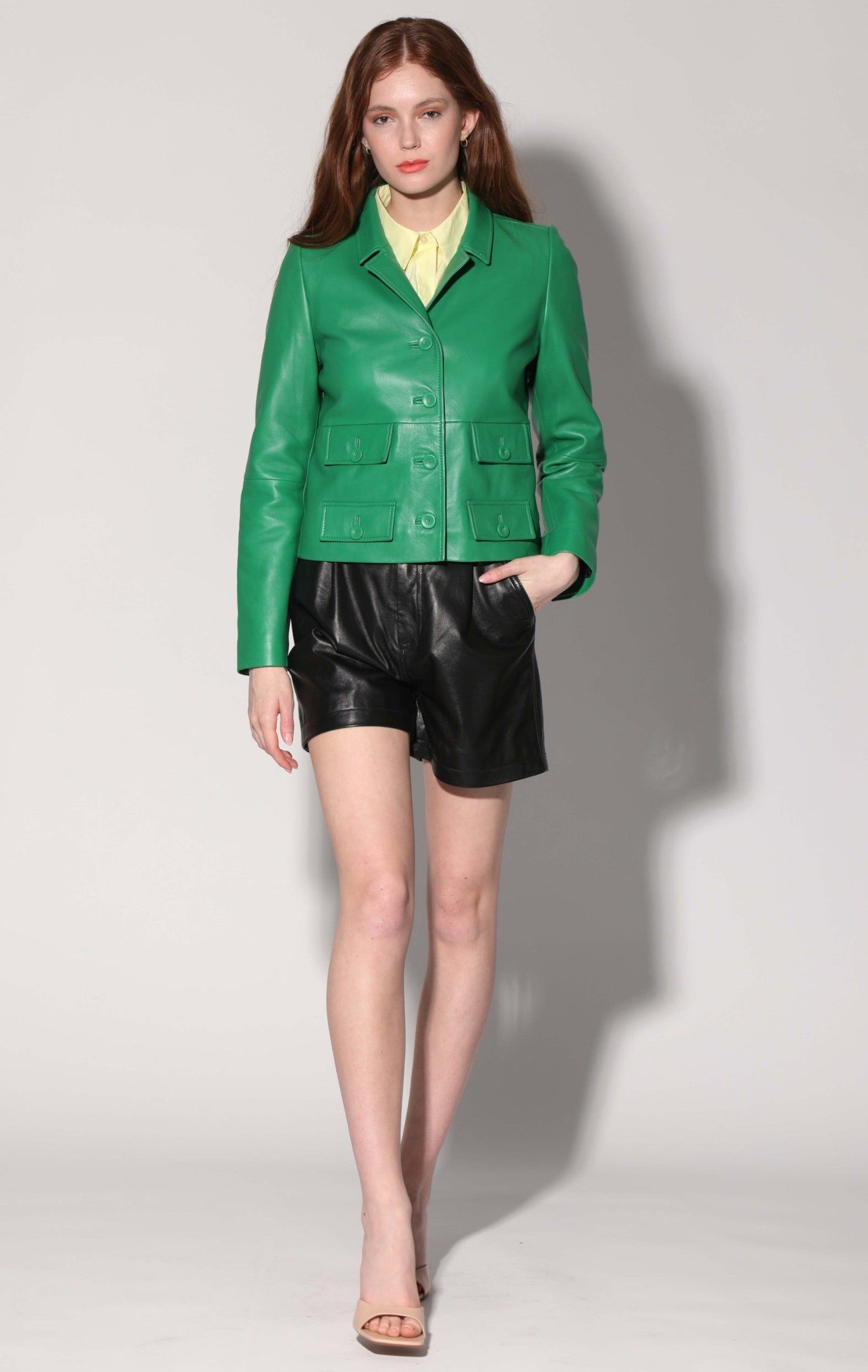 Estrella Jacket, Clover - Leather