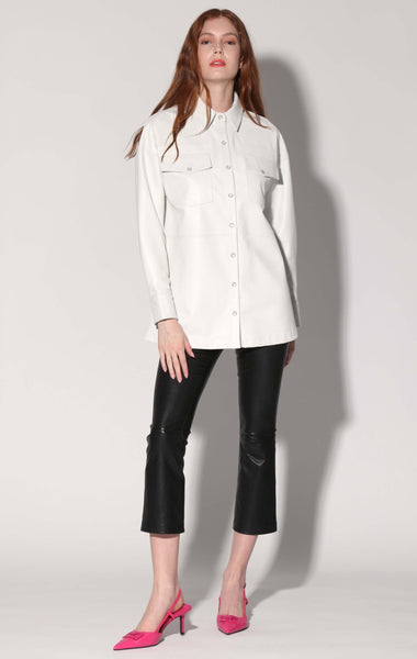 Shandi Top, Bright White - Leather